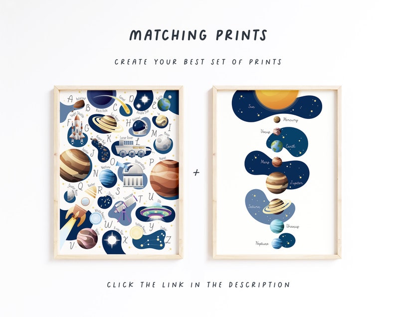Space Adventure Learning: Solar System Poster for Kids | Outer Space ...