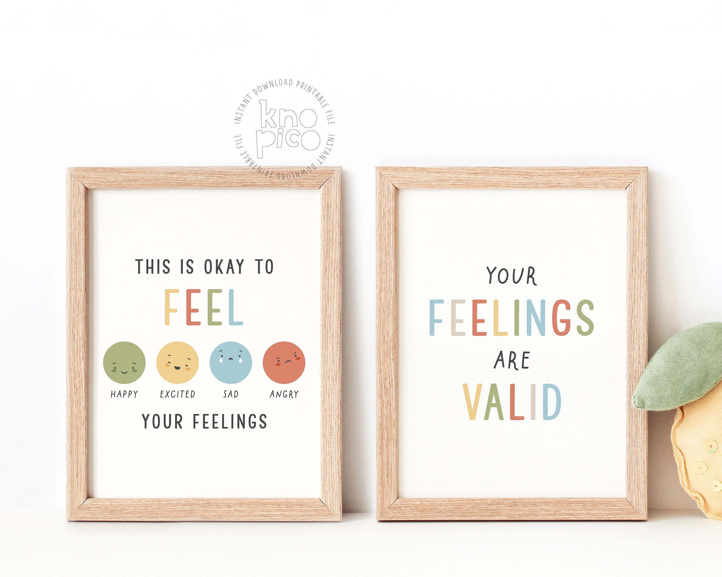 Set of 2 Educational Posters: Rainbow Affirmations for Preschool ...