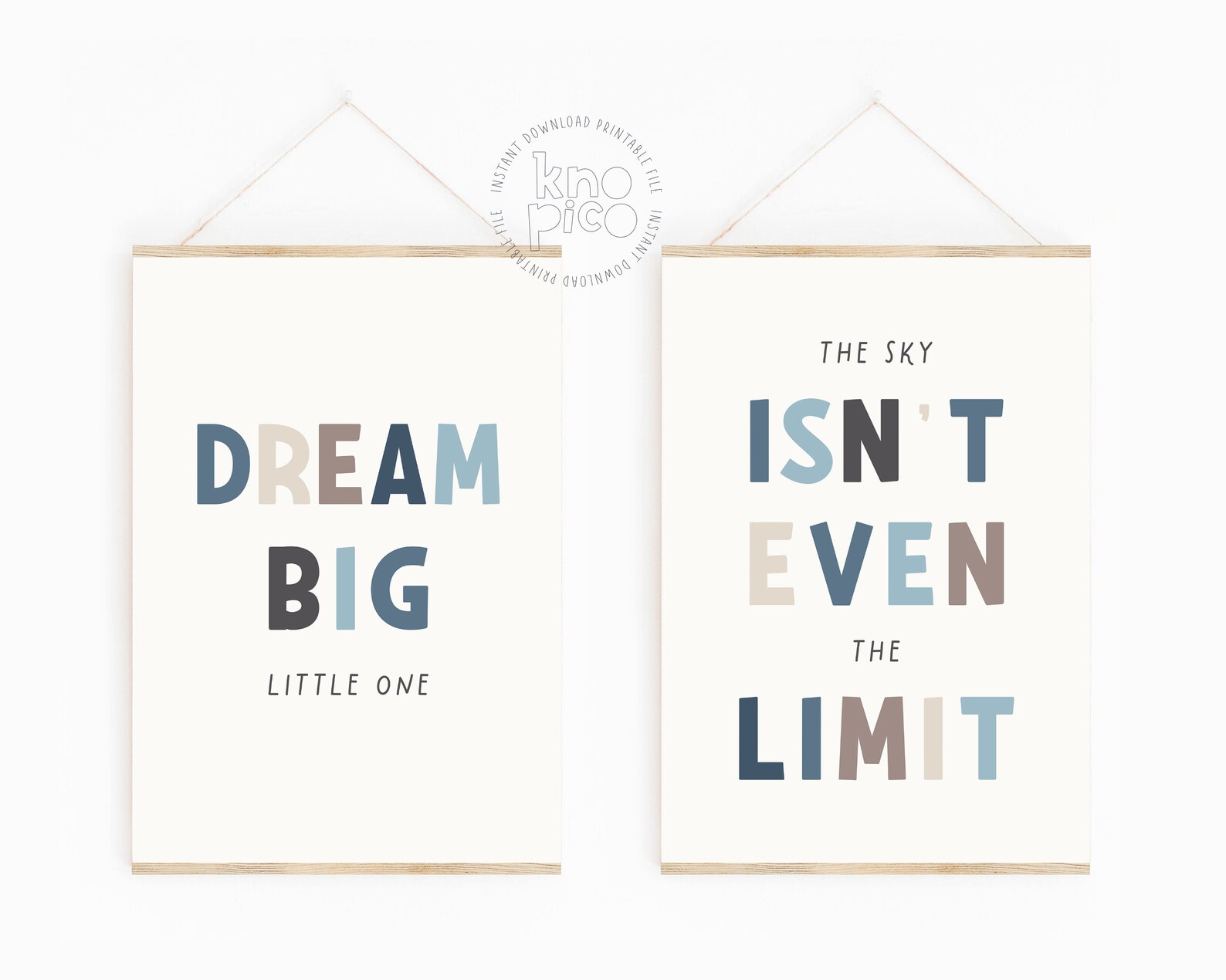 Set of Two Posters for Space-themed Nursery and Toddler's Bedroom ...