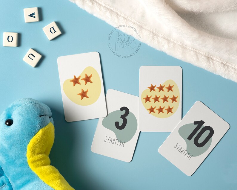 Printable Tool for Early Learning: Underwater Counting Adventure With ...