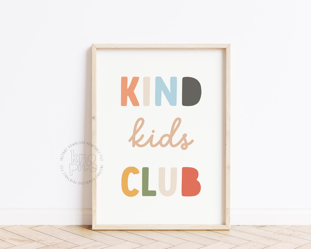 Kind Kids Club – Boho Rainbow Affirmations: Kids' Room Decor & Cute ...