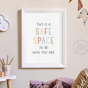 Safe Space Therapy Posters | Digital Art for School Psychologists ...