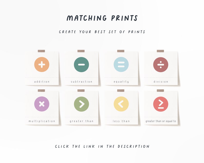 Math Symbols Explained: A Vibrant Educational Poster for Classroom and ...