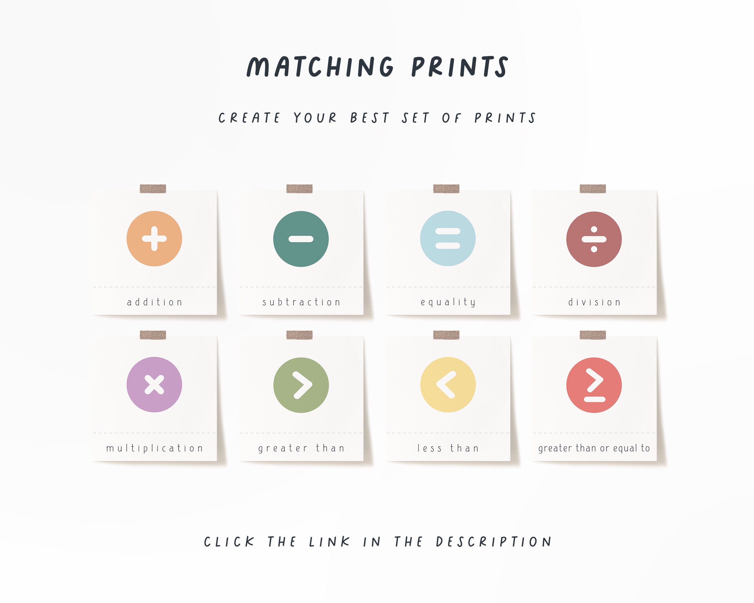 Math Symbols Explained: A Vibrant Educational Poster for Classroom and ...