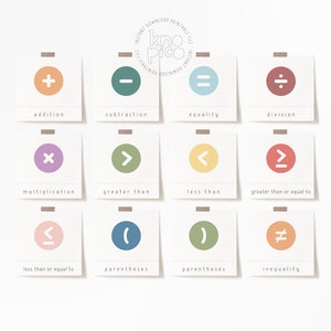Numbers up to 100 & Math Symbols: Counting Adventures Flashcards Set ...