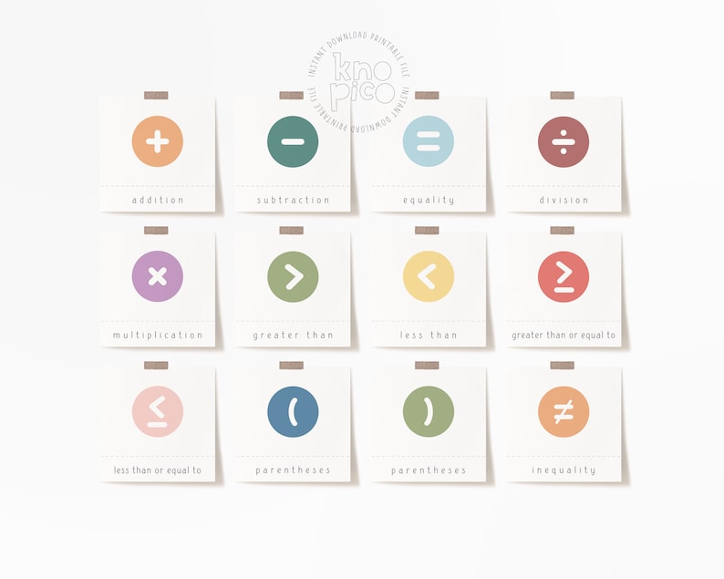 Numbers up to 100 & Math Symbols: Counting Adventures Flashcards Set ...