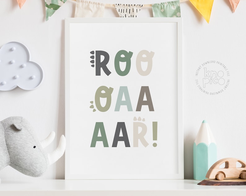 Pastel Dinosaur Poster With Positive Affirmations and Inspiring Quotes ...