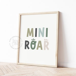 Mini Roar: Dinosaur Printable for Boy and Girl Toddler Bedroom ...
