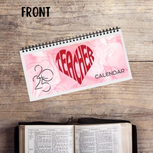 Calendar 2025, Desk Calendar 2025, Calendar for Teachers, Happy New ...