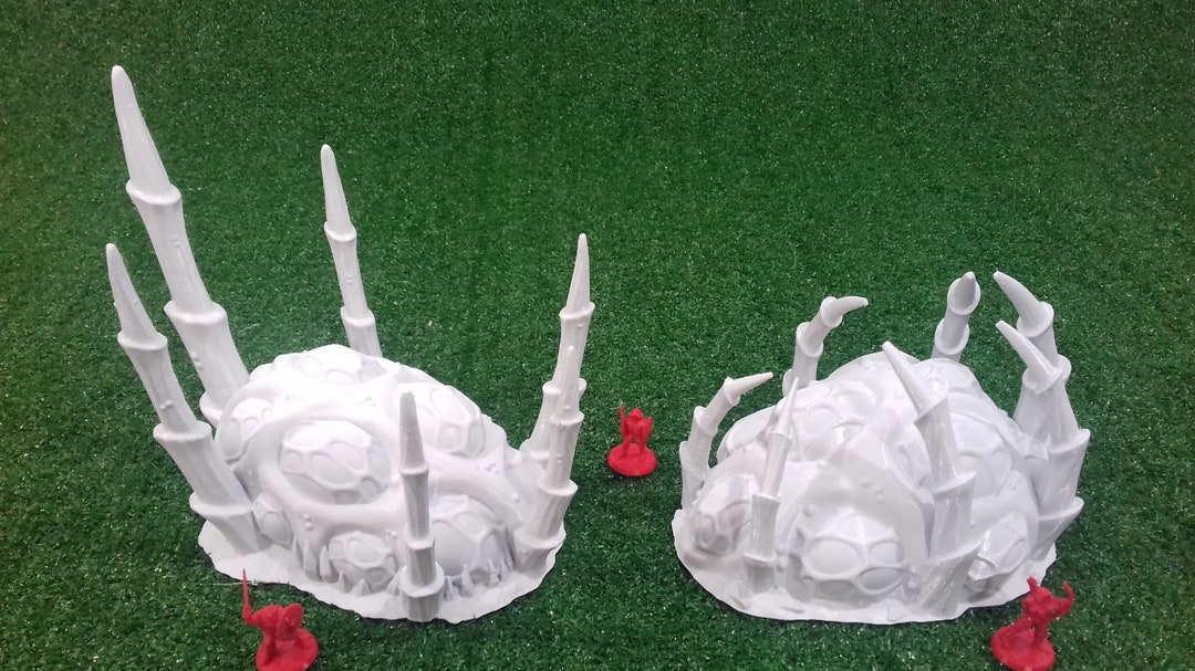 Tyranid Egg Nests 2x Set: Alien 3D Printed Terrain Tabletop Sci-fi ...