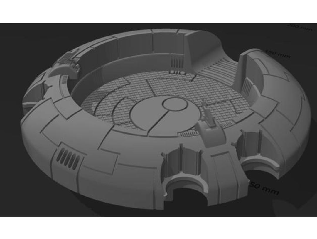 Tau Tidewall Flying Outpost Bunker 28mm Sci-fi Terrain | Warhammer 40K ...
