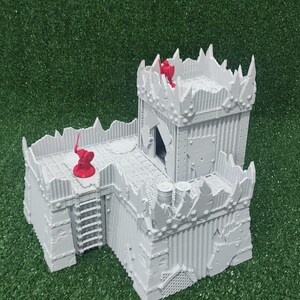 Ork Barracks With Tower 3d-printed Fantasy Terrain for - Etsy