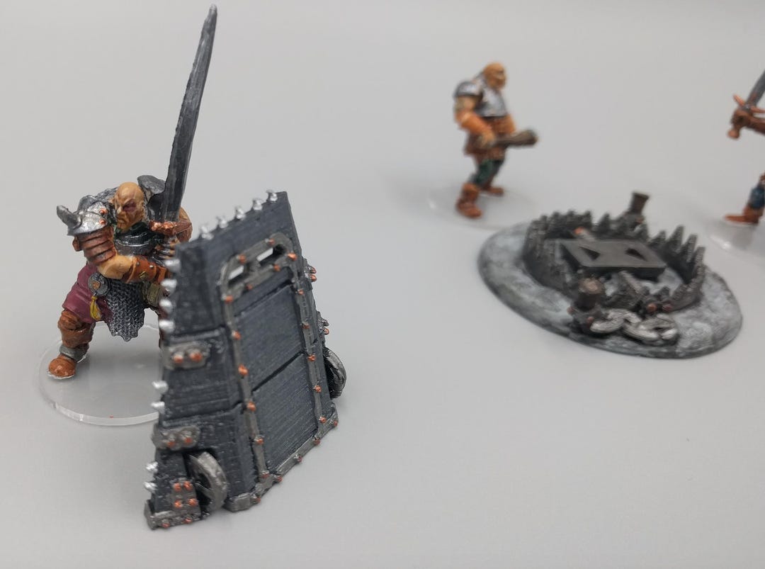 Dragon Hunters Scatter Terrain: 28mm Mantlets, Traps, and Bait Piles ...