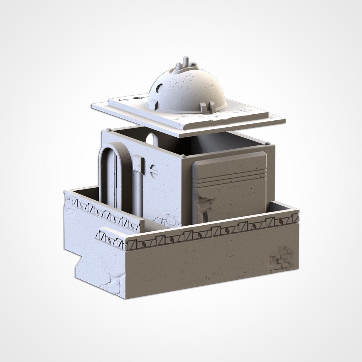 Desert Buildings 7 Sci-fi Models 28mm & 32mm Wargame Terrain Compatible ...