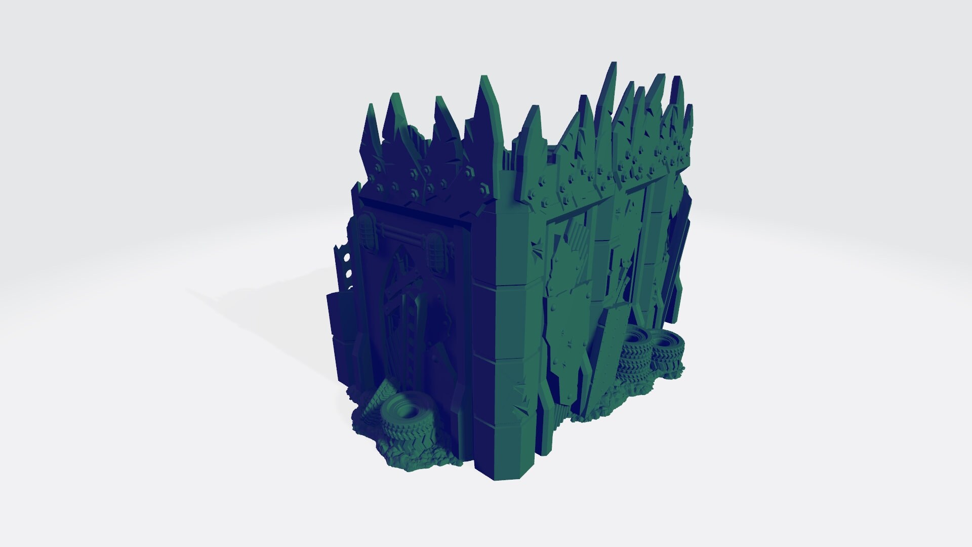Ork Ruined Two-story Building 3d-printed Fantasy Terrain for Tabletop ...