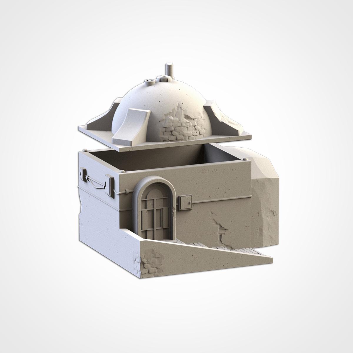 Desert Buildings 7 Sci-fi Models 28mm & 32mm Wargame Terrain Compatible ...