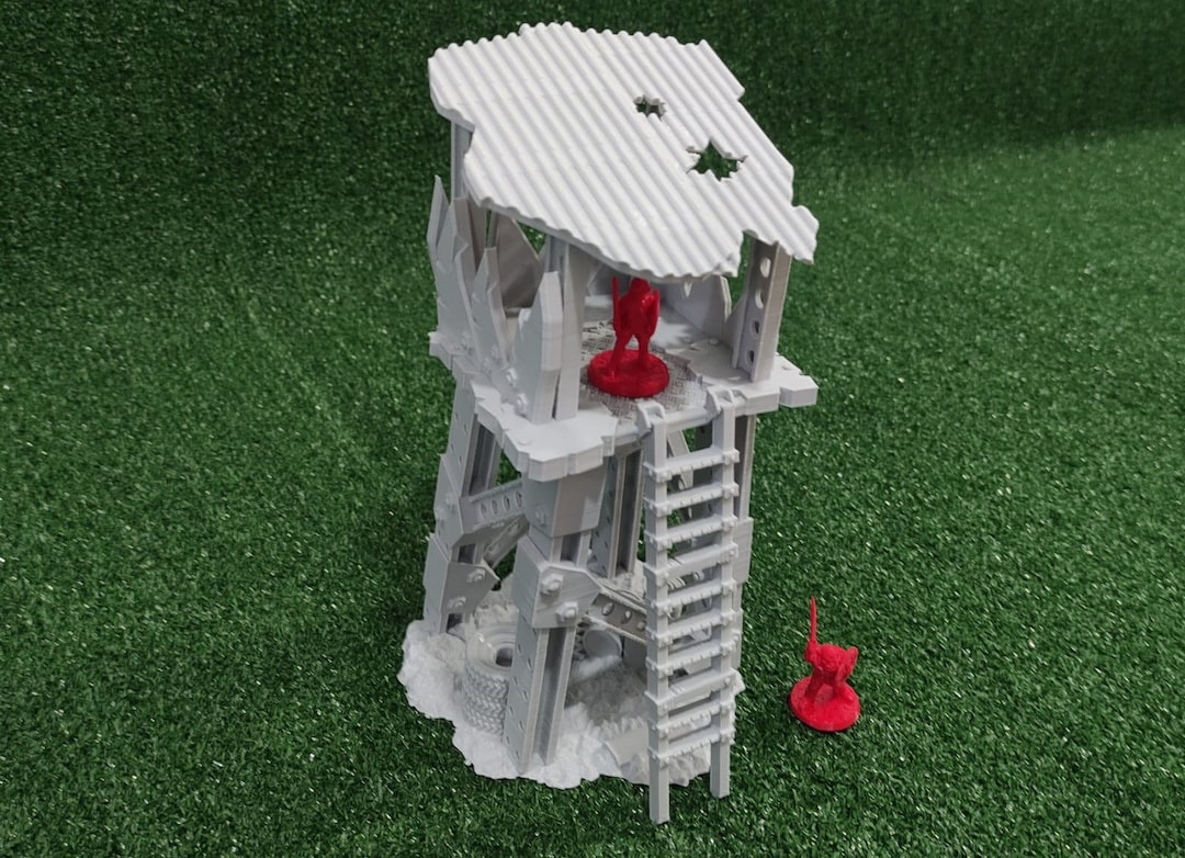 Ork Watchtower 3d-printed Fantasy Terrain for Tabletop - Etsy
