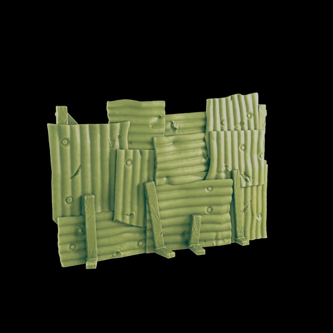 6x Makeshift Post-apocalyptic Barriers Cyberpunk Badlands Junk Fences ...