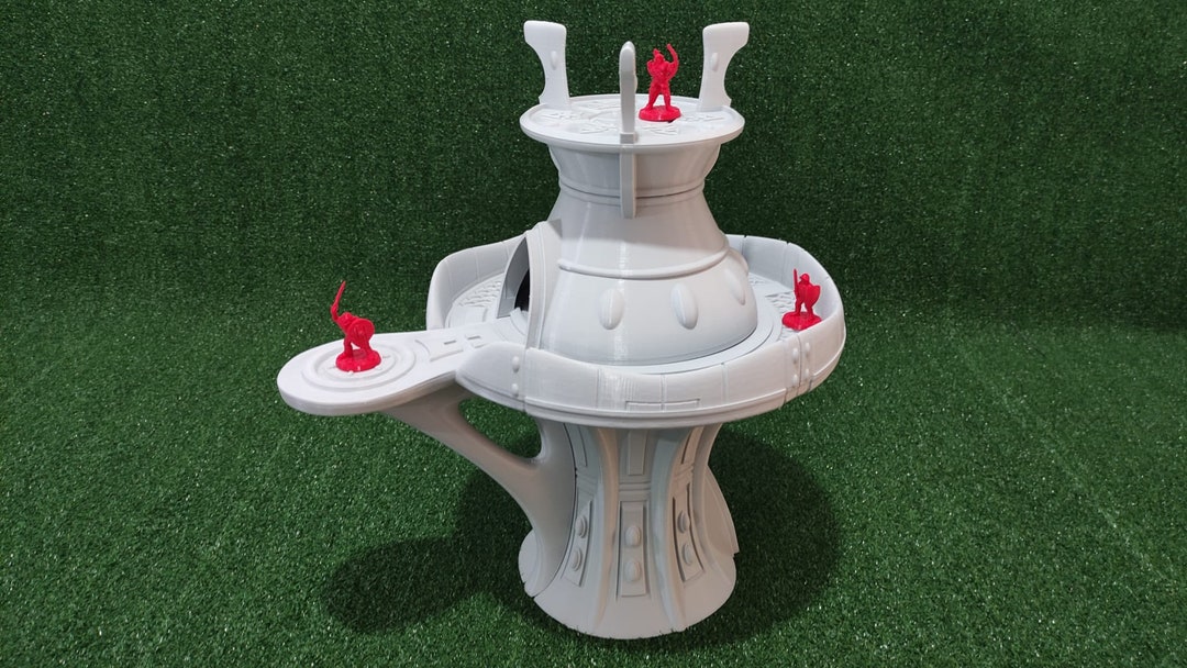 Eldar Sky Fortress: Elevated Aeldari Stronghold 3D Printed Platform ...