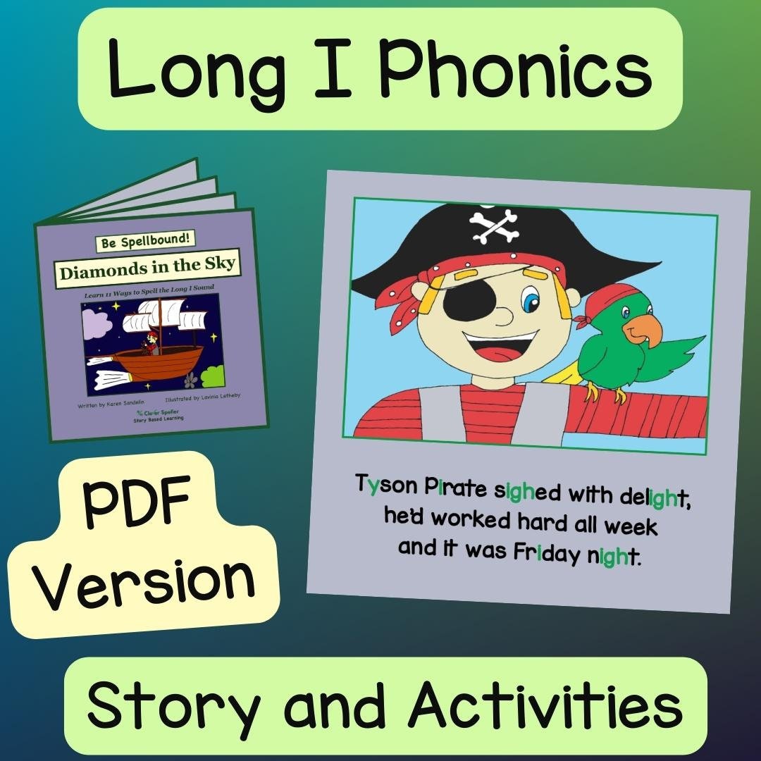 Printable Phonics Storybook for Long I Words Learning to Spell and Read ...