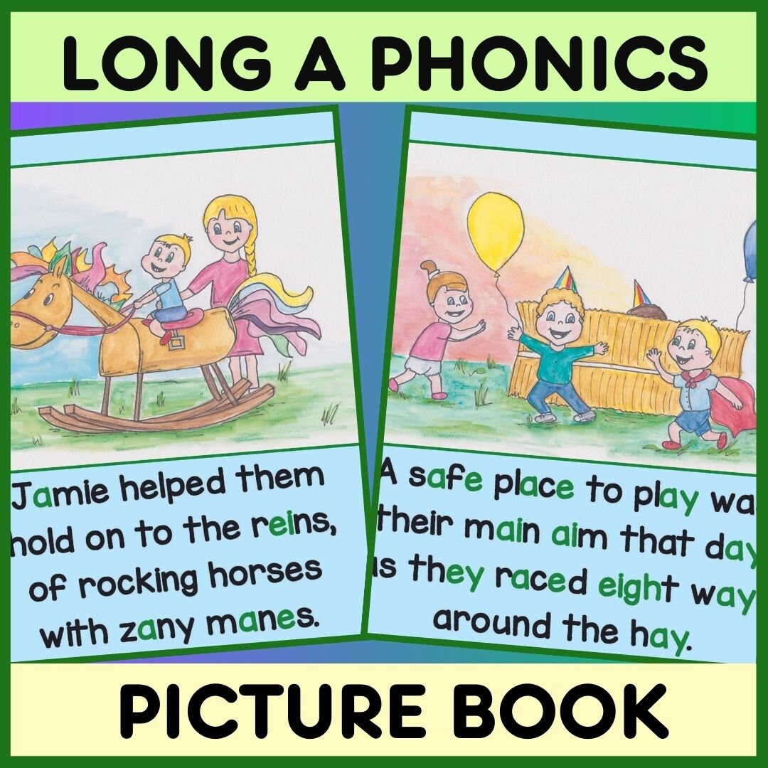 Long A Phonics Story, Spelling Activities & Quiz (ebook and Printable ...