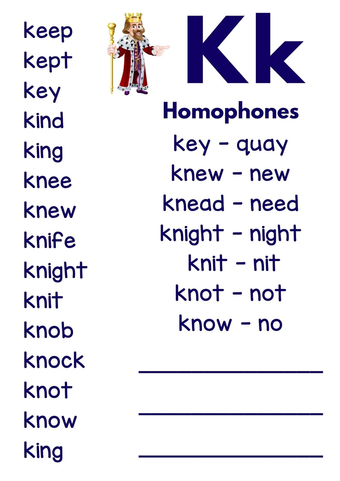 Personal Student Dictionary With Frequently Used Words Homophones and ...