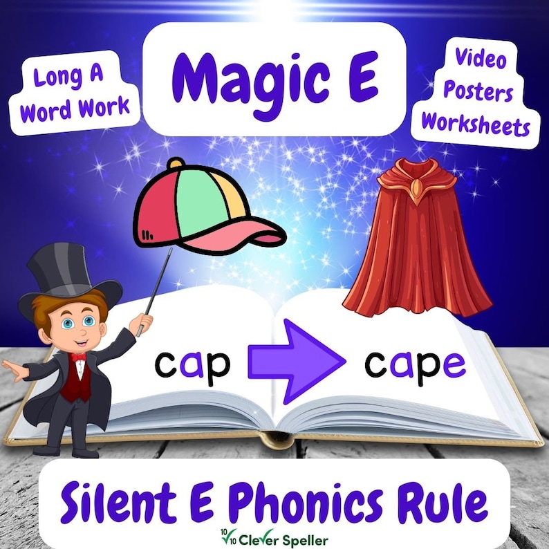 Fun Teaching Resources for Junior Students Learning to Spell Magic E ...