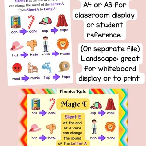 Fun Teaching Resources for Junior Students Learning to Spell Magic E ...