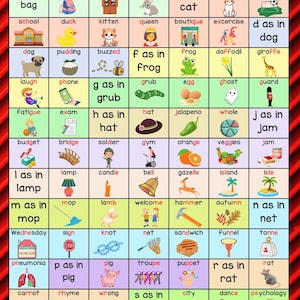 Editable Phonics Charts 44 Phonemes 301 Graphemes Supports Science of ...