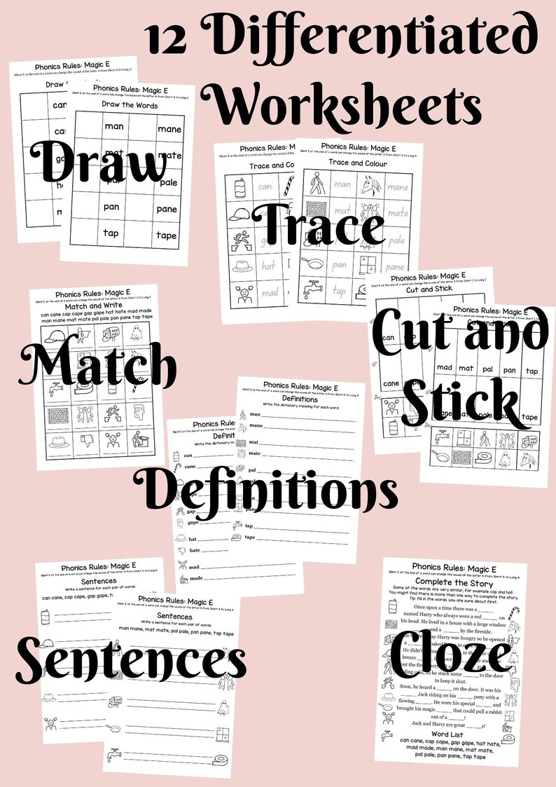 Fun Teaching Resources for Junior Students Learning to Spell Magic E ...