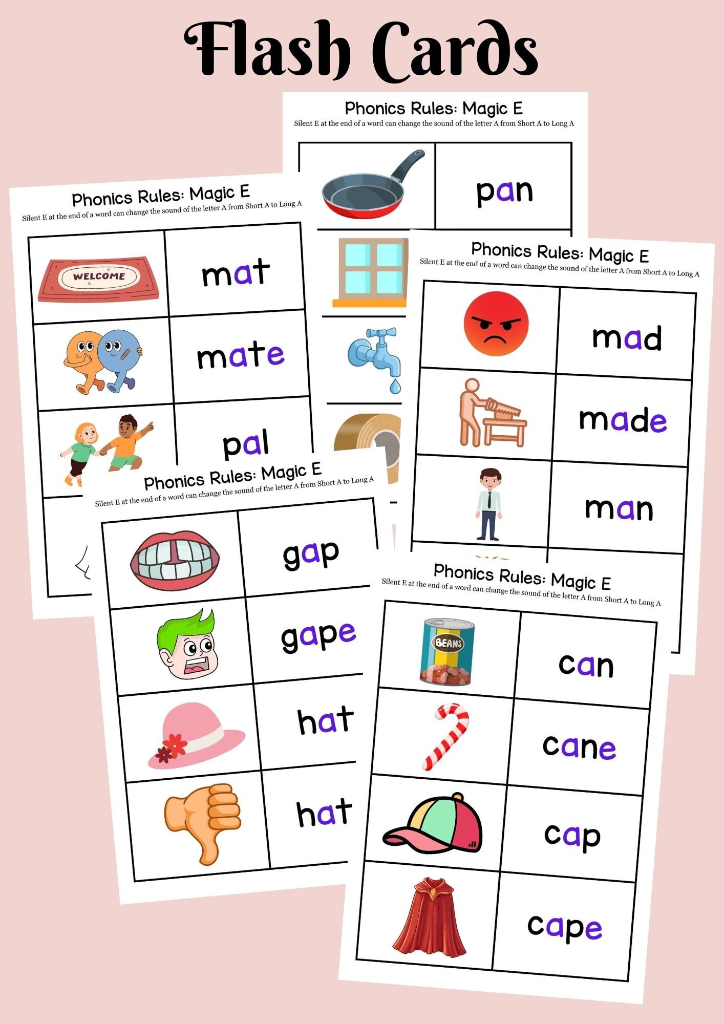 Fun Teaching Resources for Junior Students Learning to Spell Magic E ...
