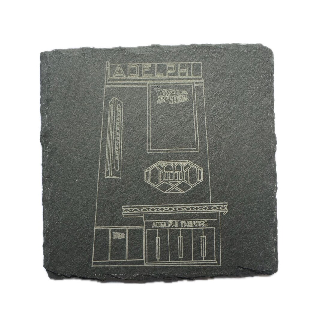 Back to the Future at the Adelphi Theatre Slate Coaster - Etsy