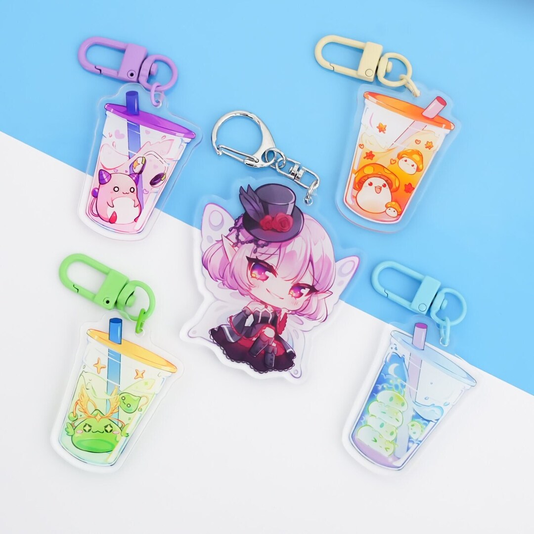 Acrylic Keychain Charm MAPLESTORY Kaling Lucid Pinkbean Guardian Slime ...