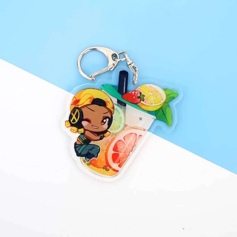 Acrylic Keychain VALORANT BUBBLE TEA Sage Jett Reyna Raze Neon - Etsy
