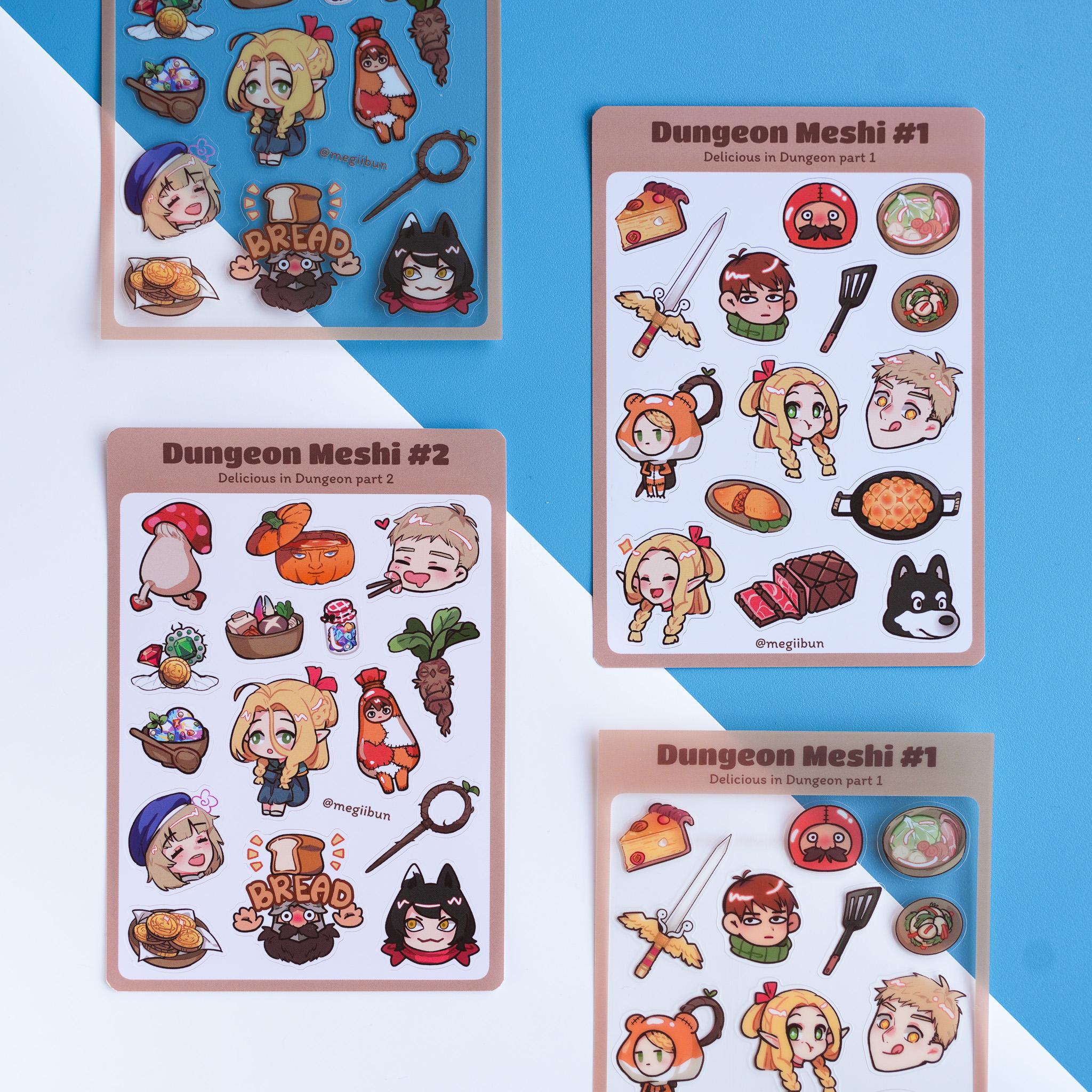 Dungeon Meshi Stickers | Waterproof Vinyl Decals - Etsy