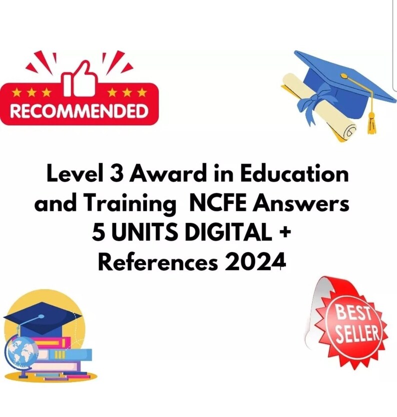 Level 3 Award in Education and Training NCFE Study Guide/ Answers 2024/2025 - Etsy