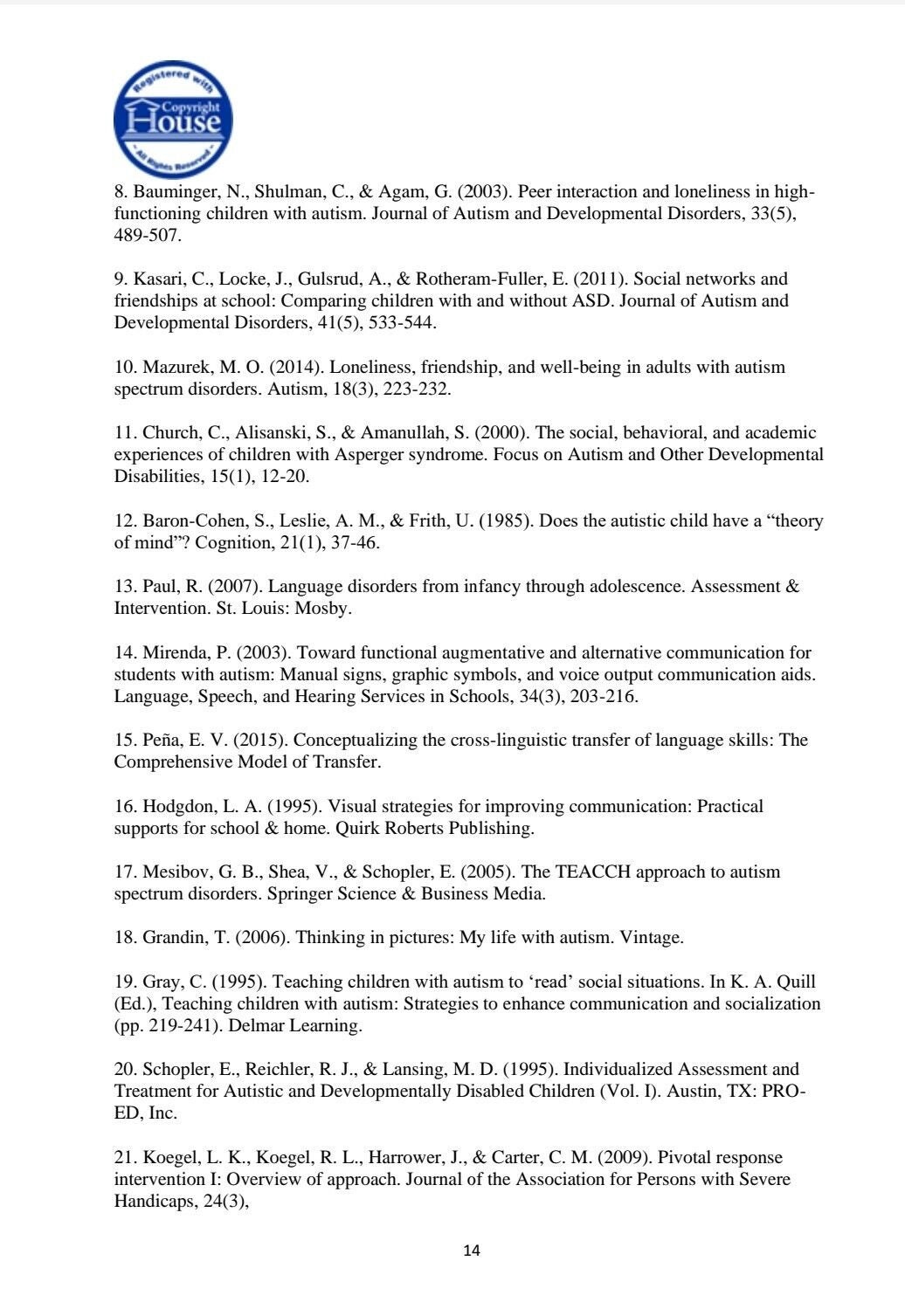 Level 2 Understanding Autism Certificate NCFE Answers References - Etsy