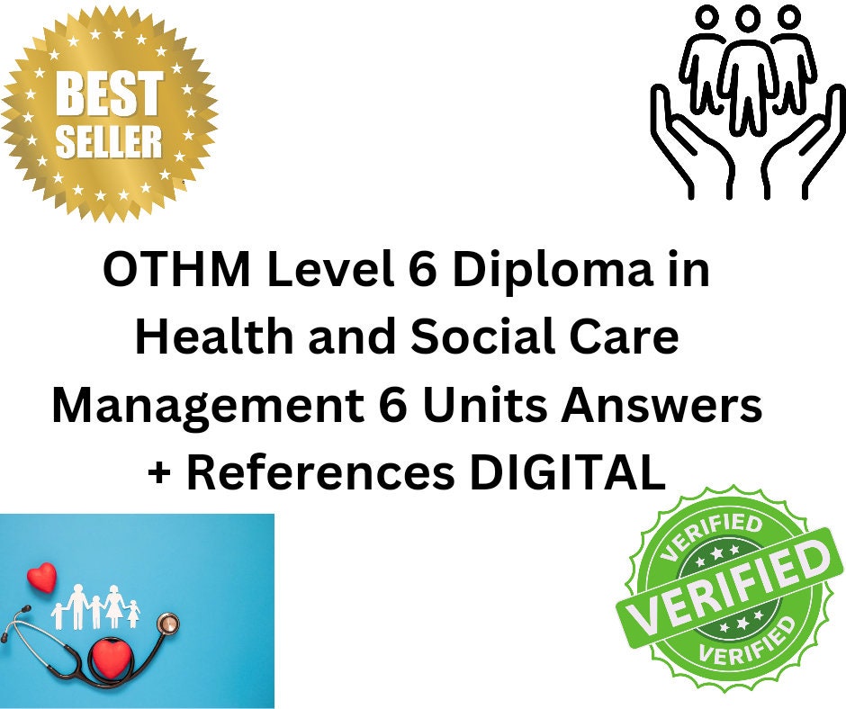 OTHM Level 6 Diploma in Health and Social Care Management 2024 Digital ...