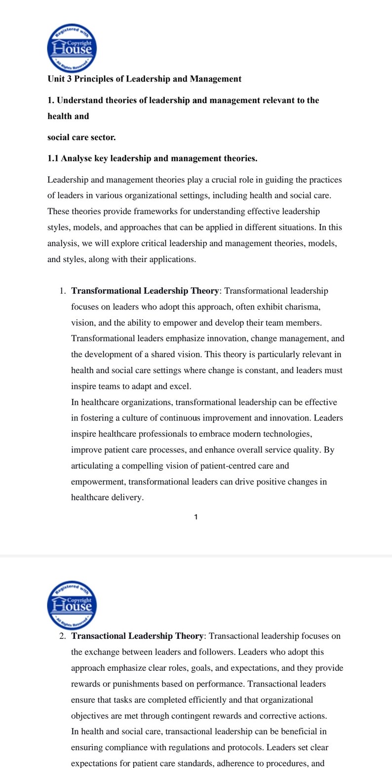 OTHM Level 6 Diploma in Health and Social Care Management 2024 Digital ...