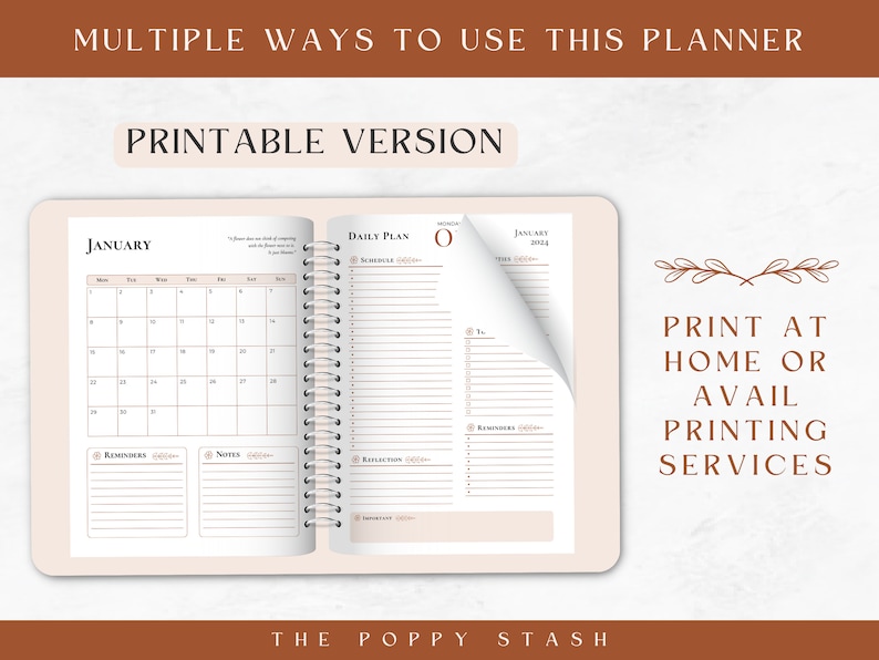 2024 Canva Planner 2024 Digital Planner Editable Canva Planner Template ...