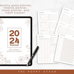 2024 Canva Planner 2024 Digital Planner Editable Canva Planner Template ...