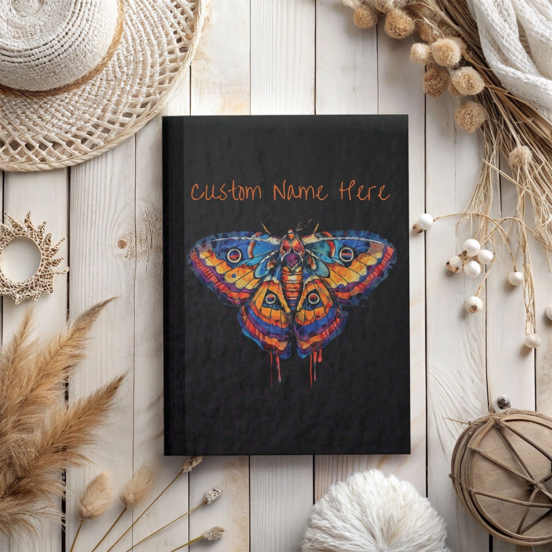 Goblin Core Journal, Moth Aesthetic, Moth Print Journal, Custom Journal ...
