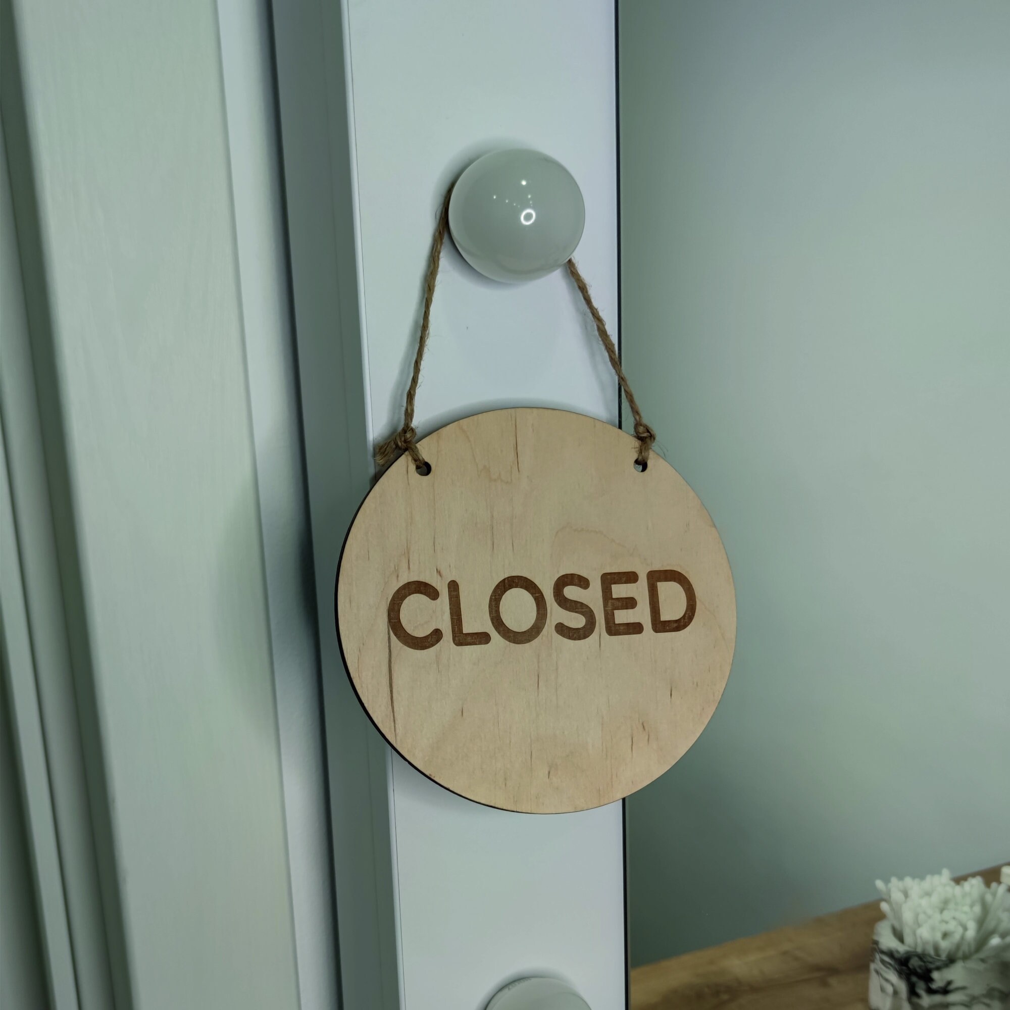 Digital File Laser Cut, SVG, DXF Open Closed Sign for Business ...