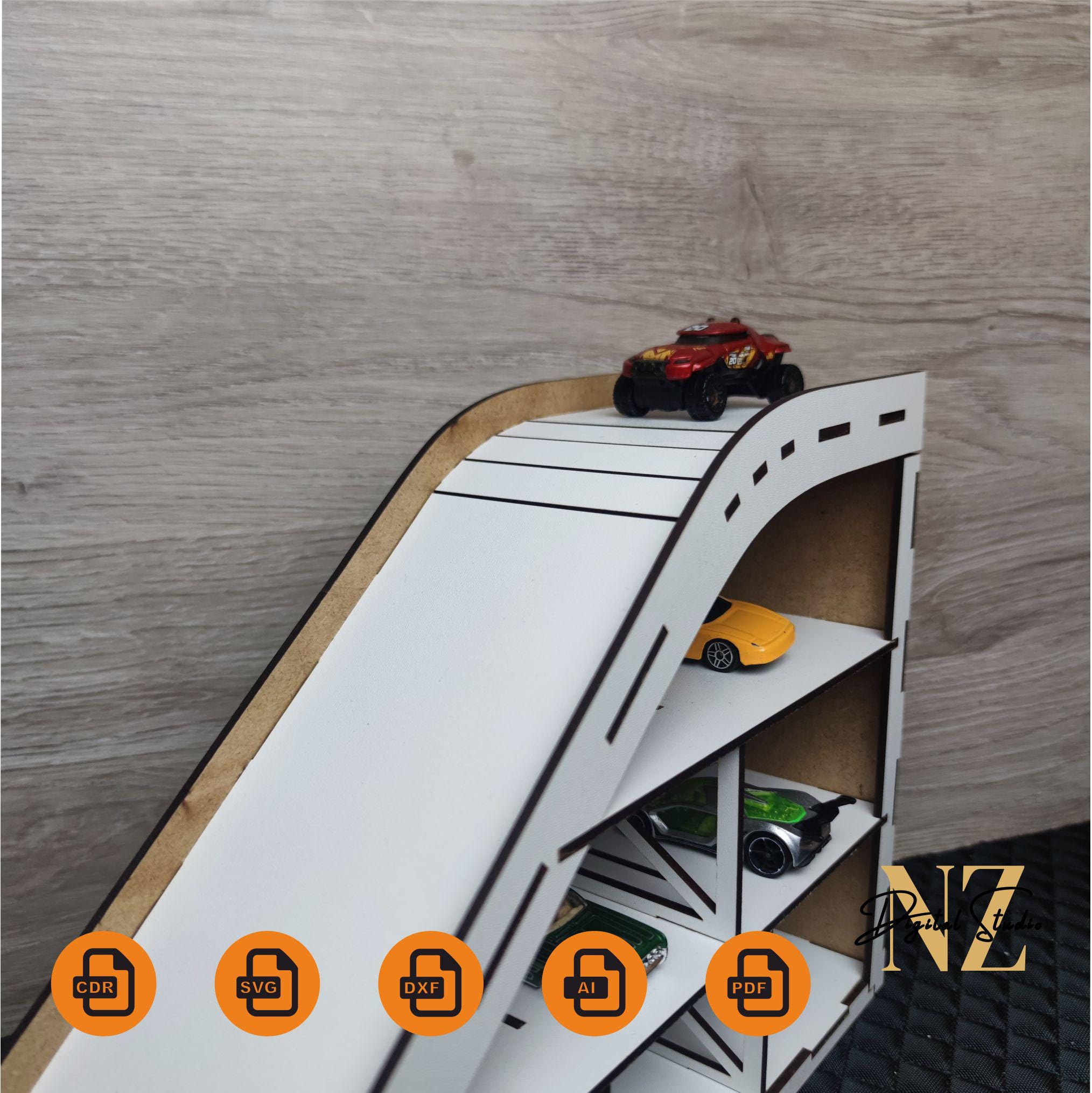 Toy Car Rump Digital File Laser Cutting, Toy Car Garage DXF AI SVG - Etsy