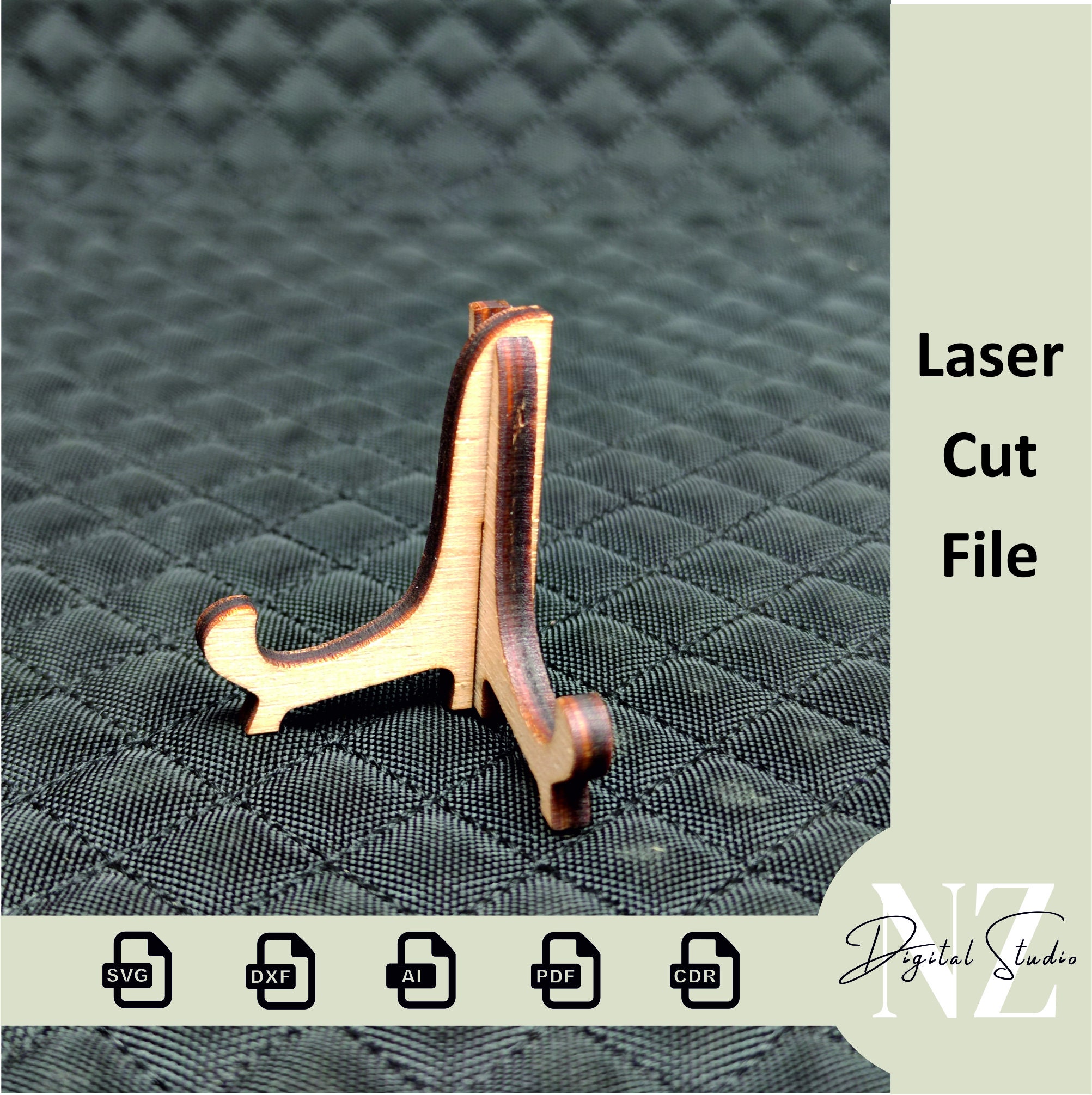 Set Stands for Coin, Easel Display Digital File Svg Laser Cut File - Etsy