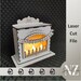 Christmas Fireplace, Laser Cut SVG DXF PDF Vector File for Glowforge ...