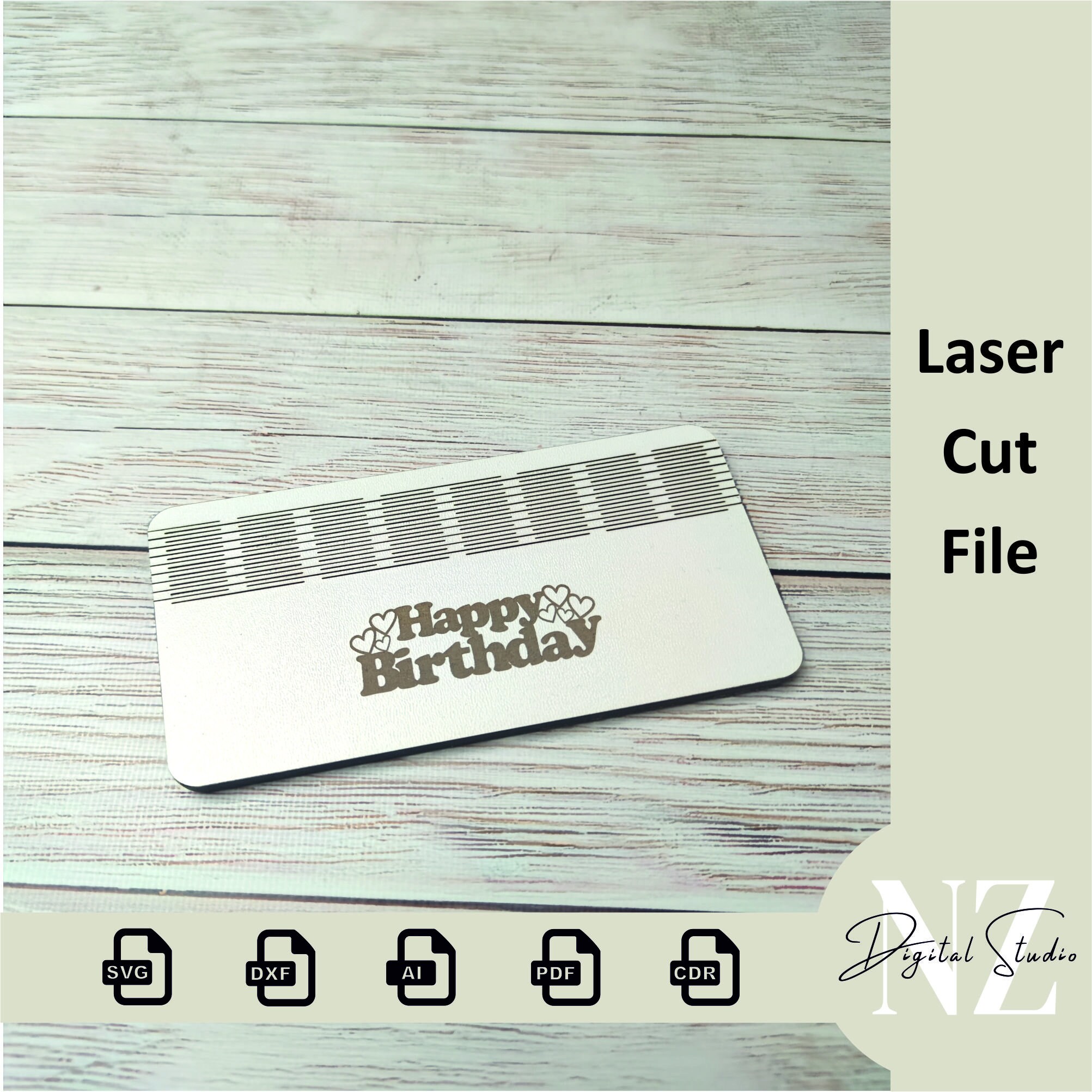 Laser Cut Bill Cash Holder Design (digital Files) - Etsy