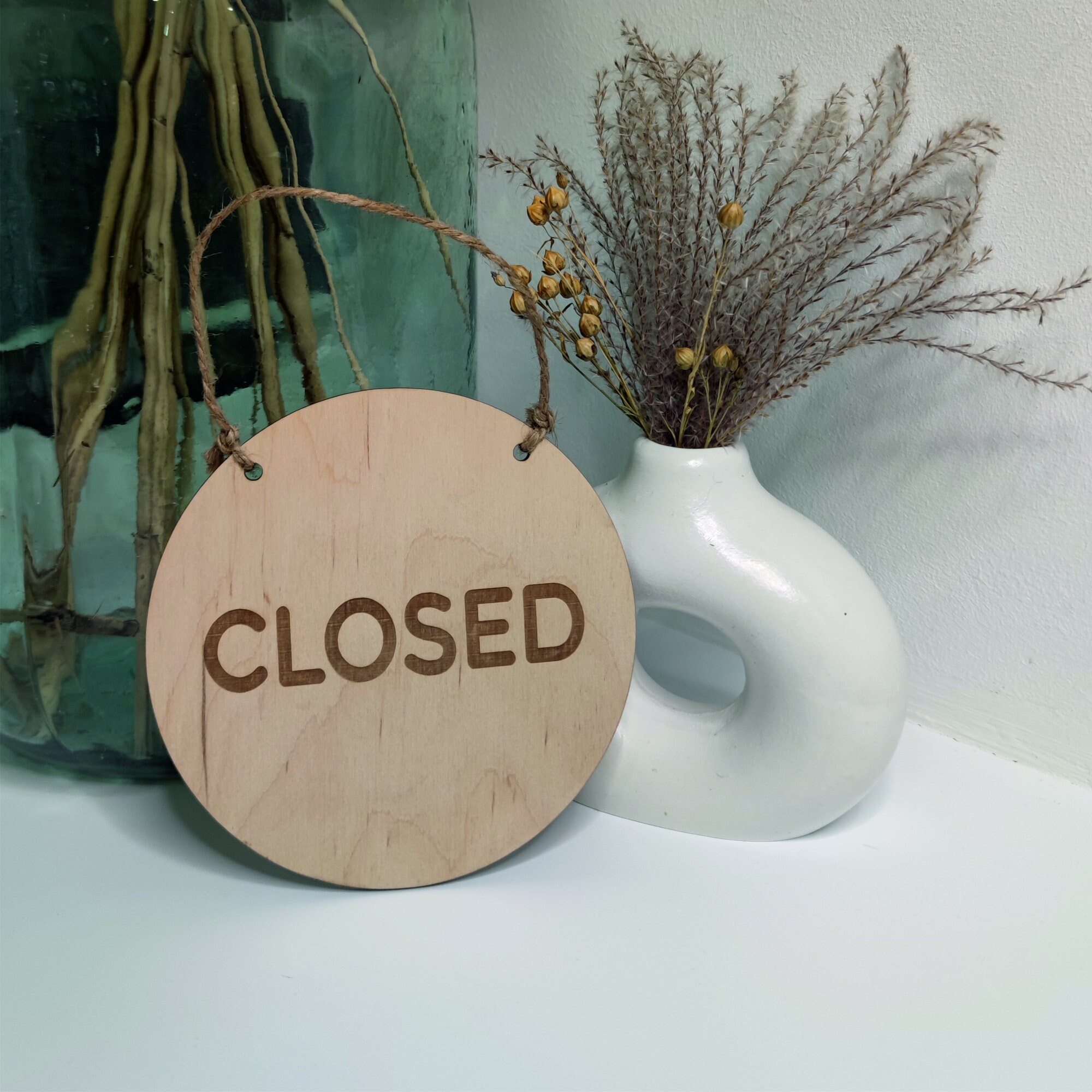 Digital File Laser Cut, SVG, DXF Open Closed Sign for Business ...