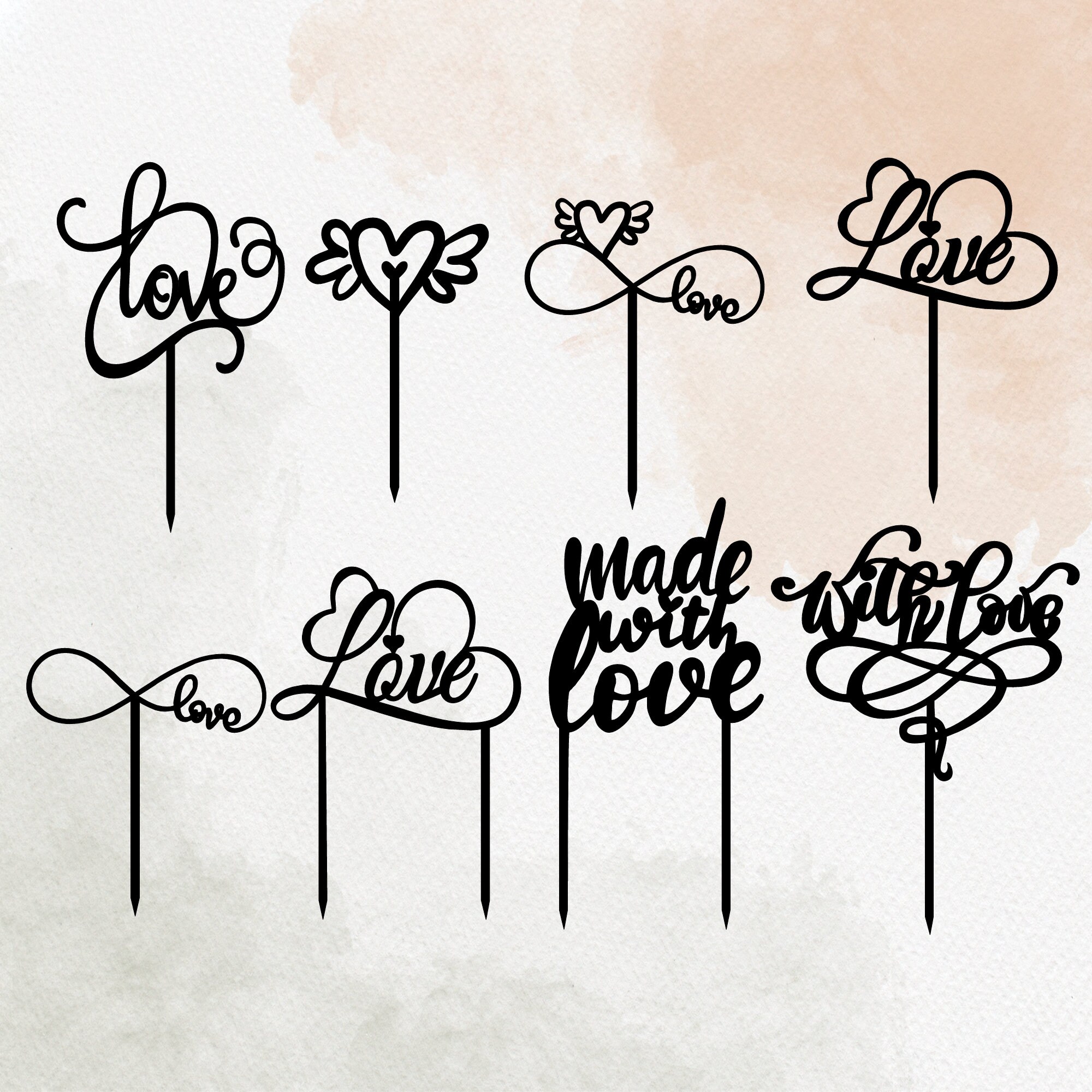 Toppers de pastel svg, feliz cumpleaños pastel topper svg, topper corte ...