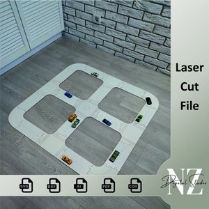 Vector File Auto Track Wooden Road Track Wood Game Wooden Toys Laser ...